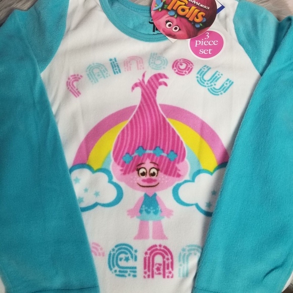 Dreamworks | Pajamas | Dreamworks Trolls 3 Piece Pajama Set | Poshmark